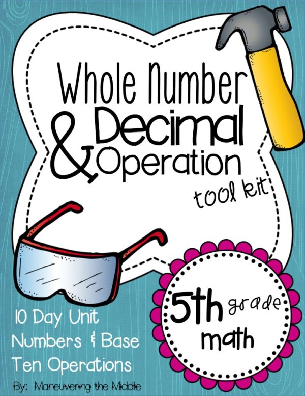 Whole Numbers & Decimal Operations {5th Grade} - Maneuvering the Middle