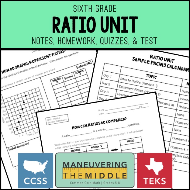 Ratios in the Classroom - Maneuvering the Middle
