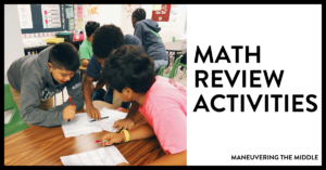 3 Math Review Games to Get Students Moving - Maneuvering the Middle