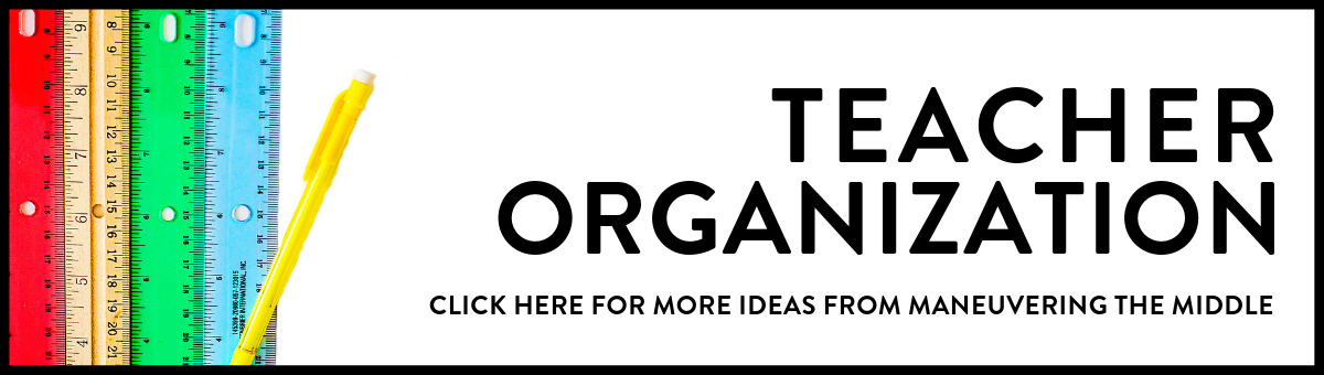 Teacher Planner Printables - Maneuvering the Middle