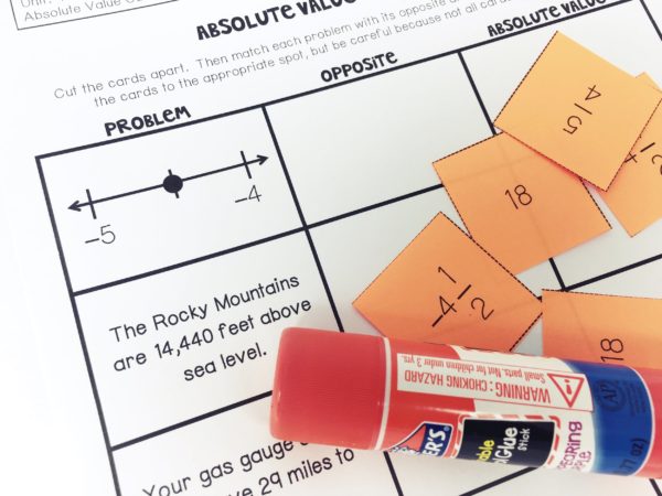 Math Interactive Notebooks And Vocabulary - Maneuvering The Middle