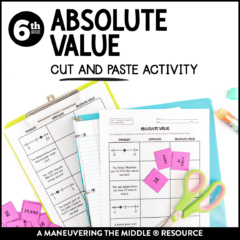 Math Interactive Notebooks and Vocabulary - Maneuvering the Middle