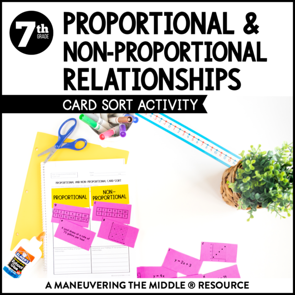 Math Interactive Notebooks and Vocabulary - Maneuvering the Middle