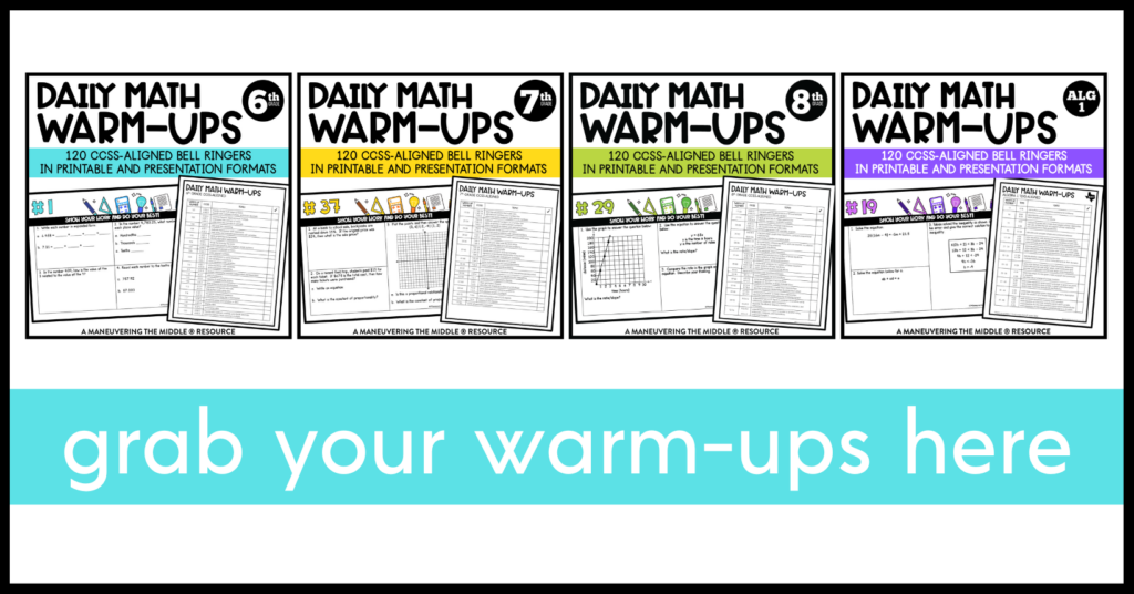 4 Classroom Procedures for Middle School - Maneuvering the Middle