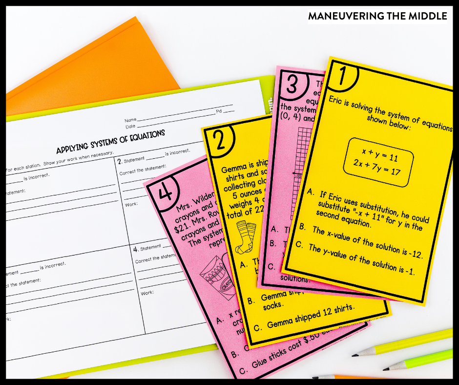 Student-Centered Math Activities - Maneuvering the Middle