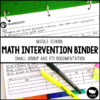 Ideas for Organizing Math Intervention - Maneuvering the Middle