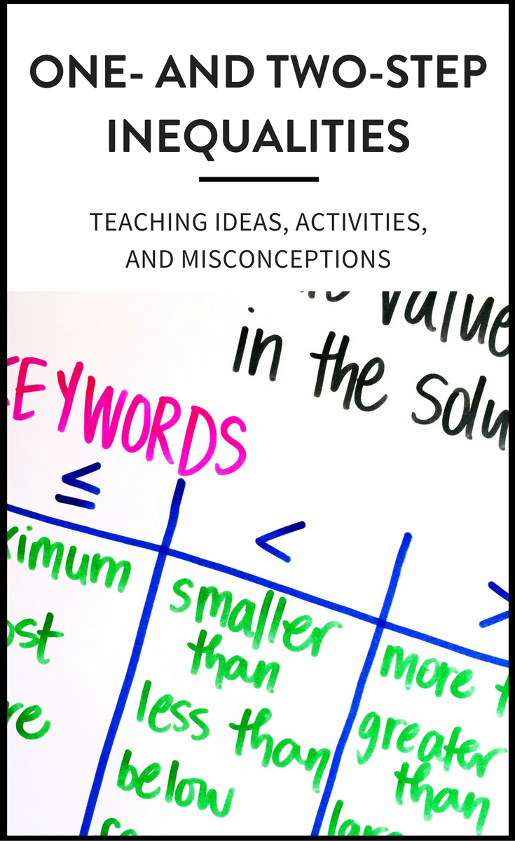 Teaching One- and Two-Step Inequalities - Maneuvering the Middle