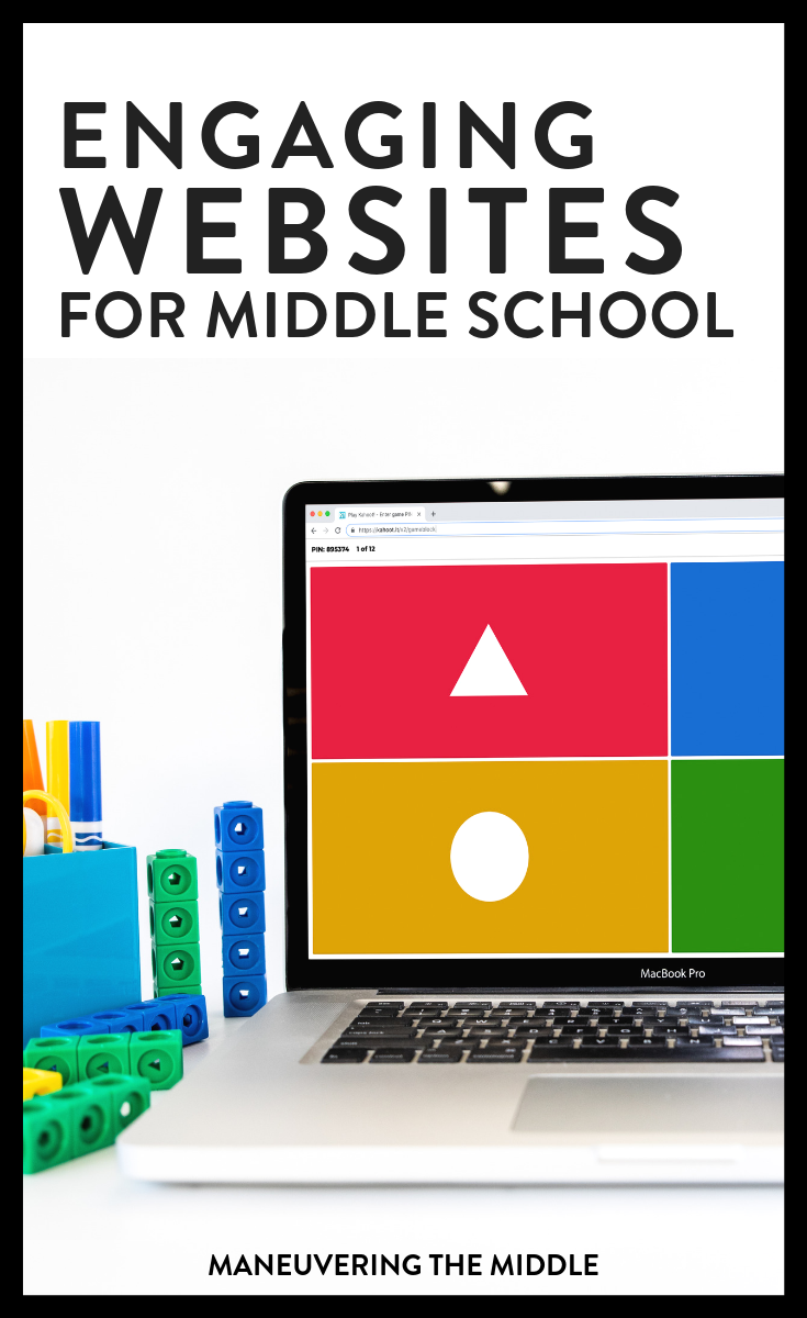 Engaging Websites for Middle School Math - Maneuvering the Middle