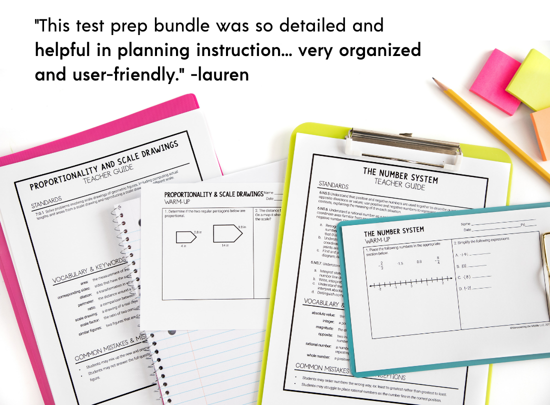 How to Use MTM Standardized Test Prep Unit - Maneuvering the Middle