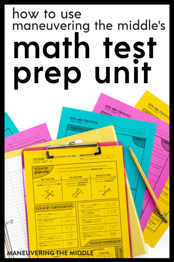 How to Use MTM Standardized Test Prep Unit - Maneuvering the Middle