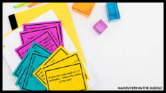 10 Ways to Use Task Cards in Your Classroom - Maneuvering the Middle