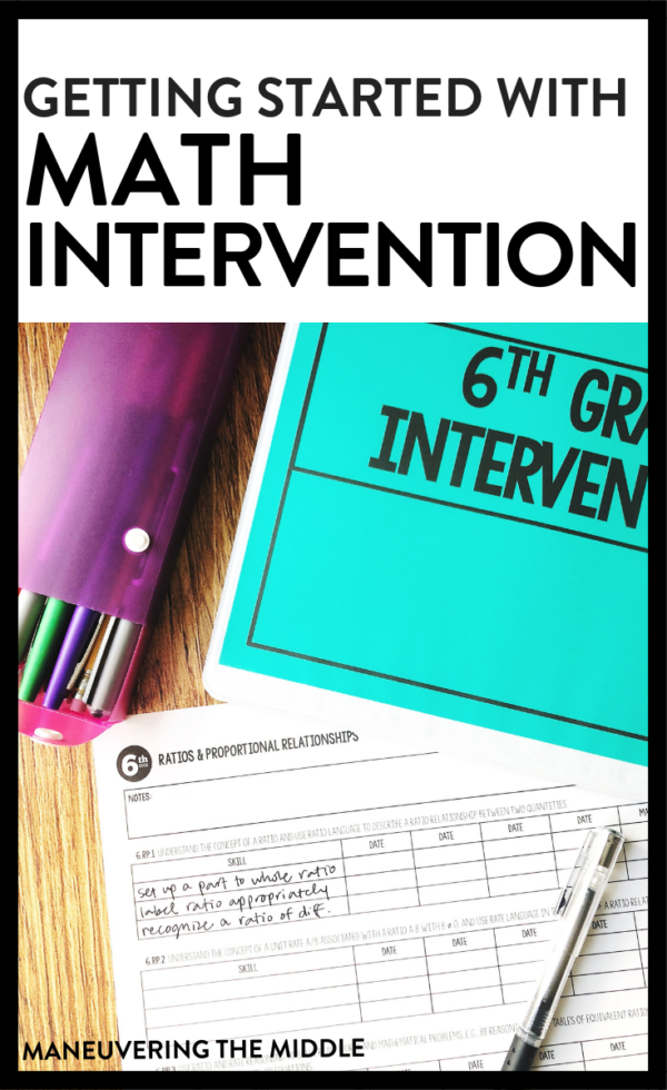 How to Get Started with Math Intervention - Maneuvering the Middle