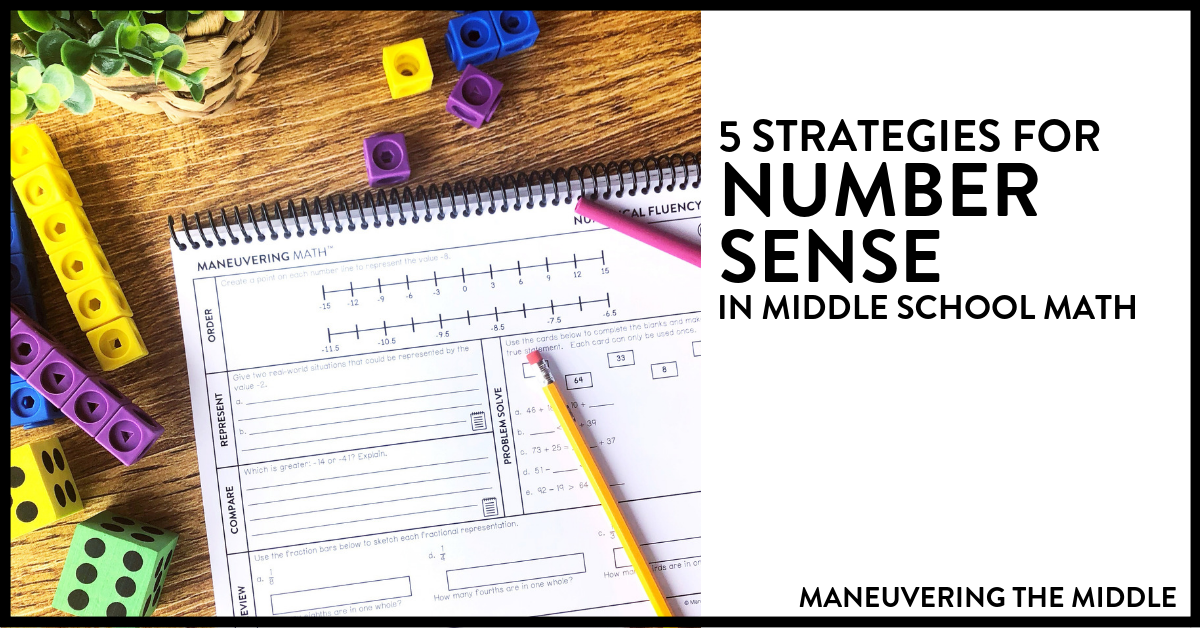5 Strategies for Building Number Sense - Maneuvering the Middle