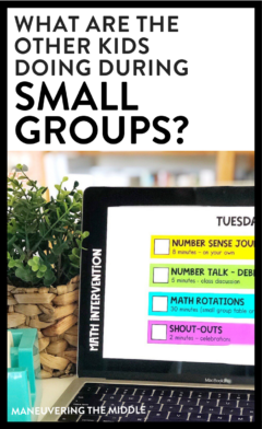 Tips for Managing Small Group Instruction - Maneuvering the Middle
