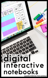 Are Digital Interactive Notebooks Right for You? - Maneuvering the Middle