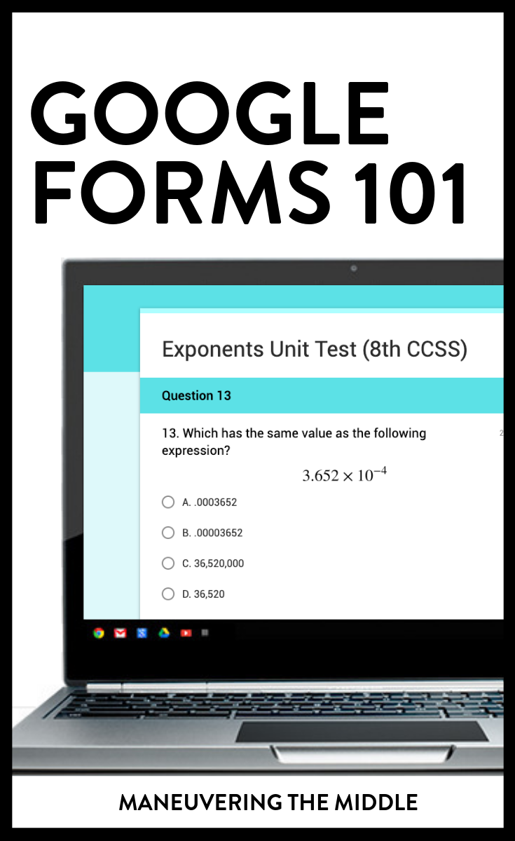 Google Forms in the Classroom - Maneuvering the Middle