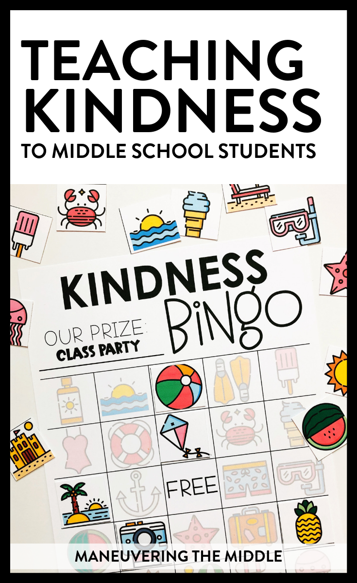 Teaching Kindness to Middle Schoolers - Maneuvering the Middle