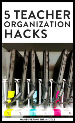 5 More Teacher Organization Hacks - Maneuvering the Middle