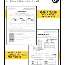Rates and Percents Unit 6th Grade CCSS - Maneuvering the Middle