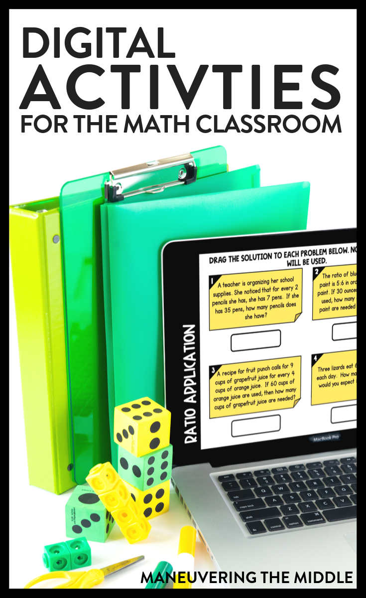 Digital Activities in the Math Classroom - Maneuvering the Middle