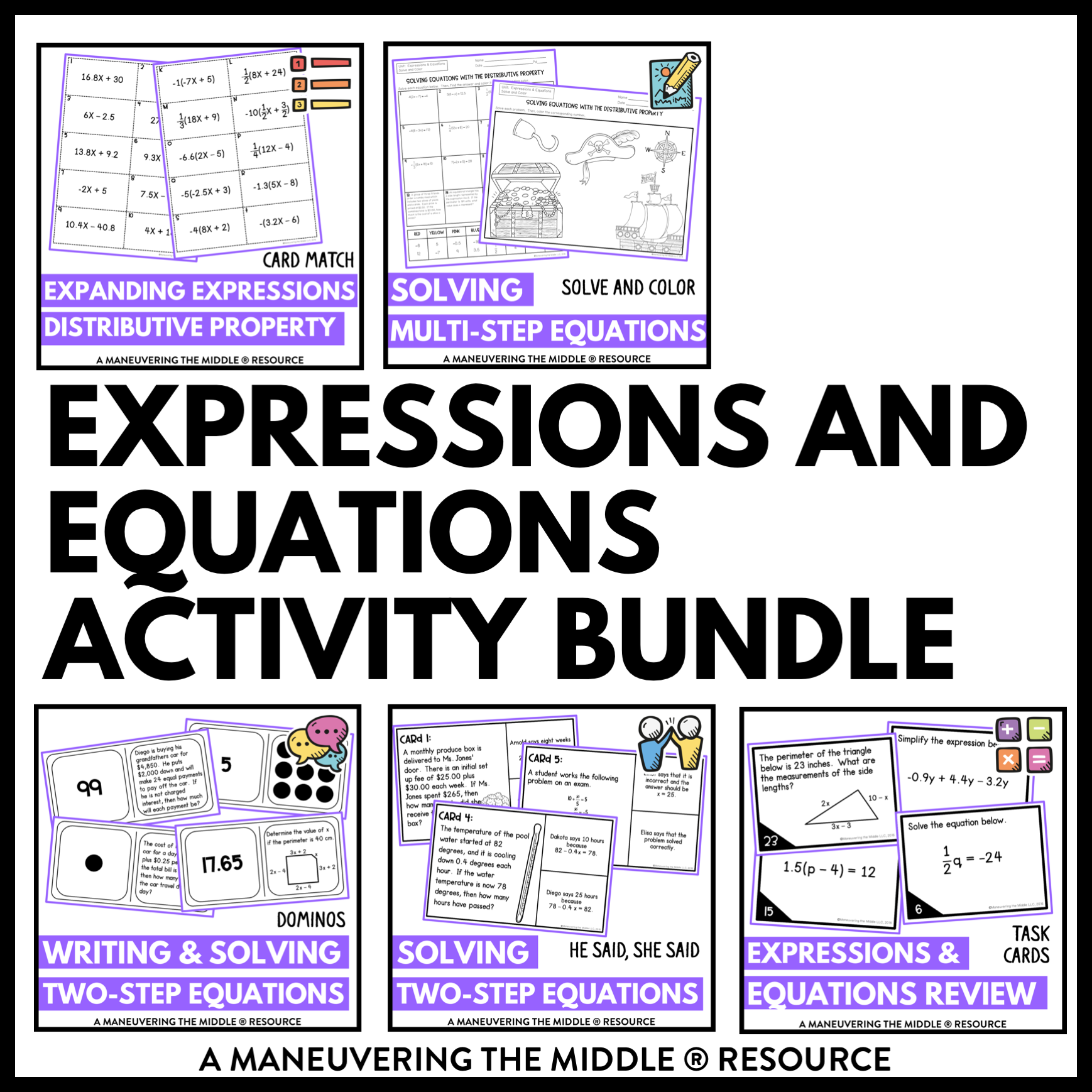 Solving Equations in Middle School Math - Maneuvering the Middle