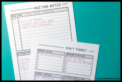 Teacher Planner Printables - Maneuvering the Middle