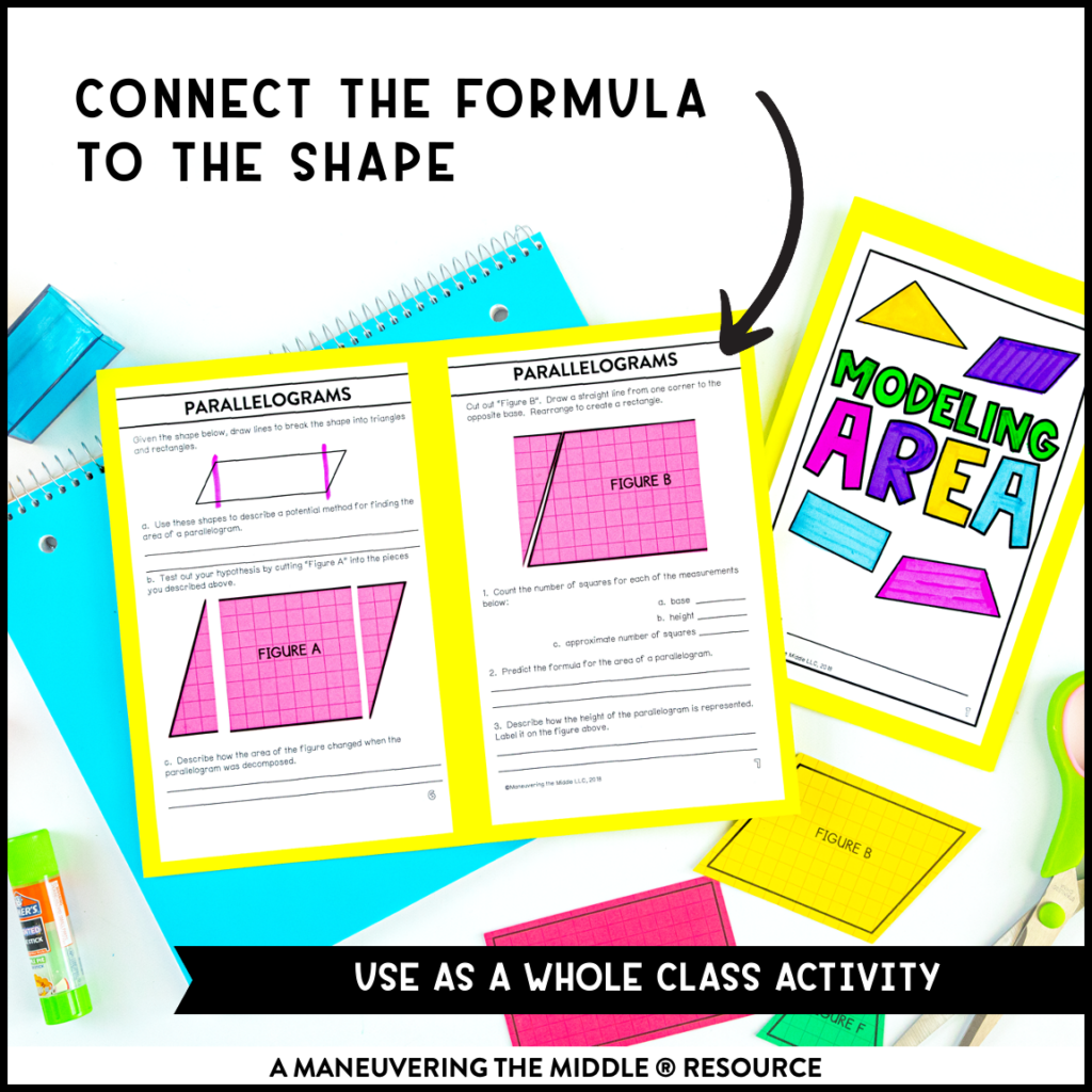 Geometry Activity Bundle 6th Grade - Maneuvering the Middle