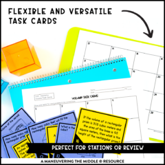 Geometry Activity Bundle 6th Grade - Maneuvering the Middle