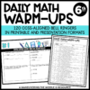 Daily Math Warm-Ups 6th Grade CCSS - Maneuvering the Middle