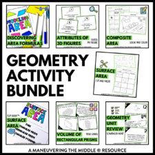 Plane Geometry and Similarity Activity Bundle 7th Grade - Maneuvering ...