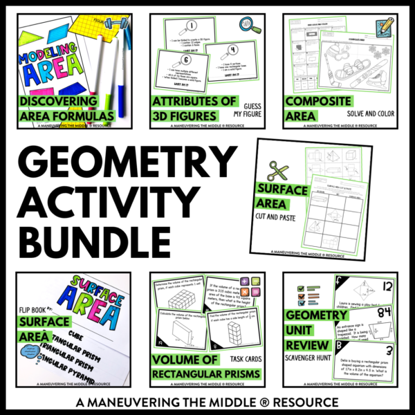 Plane Geometry and Similarity Activity Bundle 7th Grade - Maneuvering ...