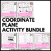 Coordinate Plane Activity Bundle 6th Grade - Maneuvering the Middle