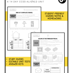Geometry Unit 6th Grade CCSS - Maneuvering the Middle