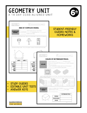 Geometry Unit 6th Grade CCSS - Maneuvering the Middle