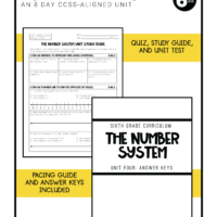Rational Number System Unit 6th Grade CCSS - Maneuvering the Middle