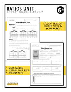 Ratios and Proportions Unit 6th Grade CCSS - Maneuvering the Middle