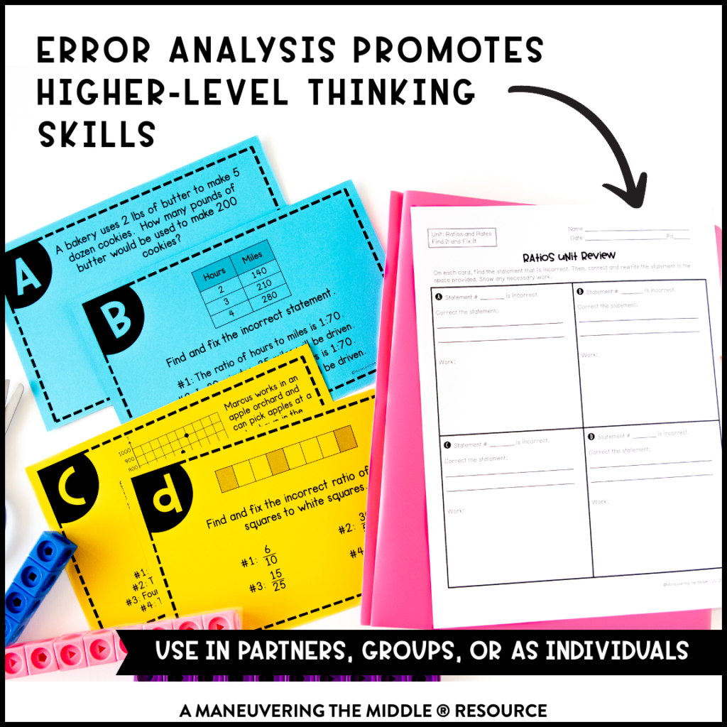 Ratios Activity Bundle 6th Grade - Maneuvering the Middle