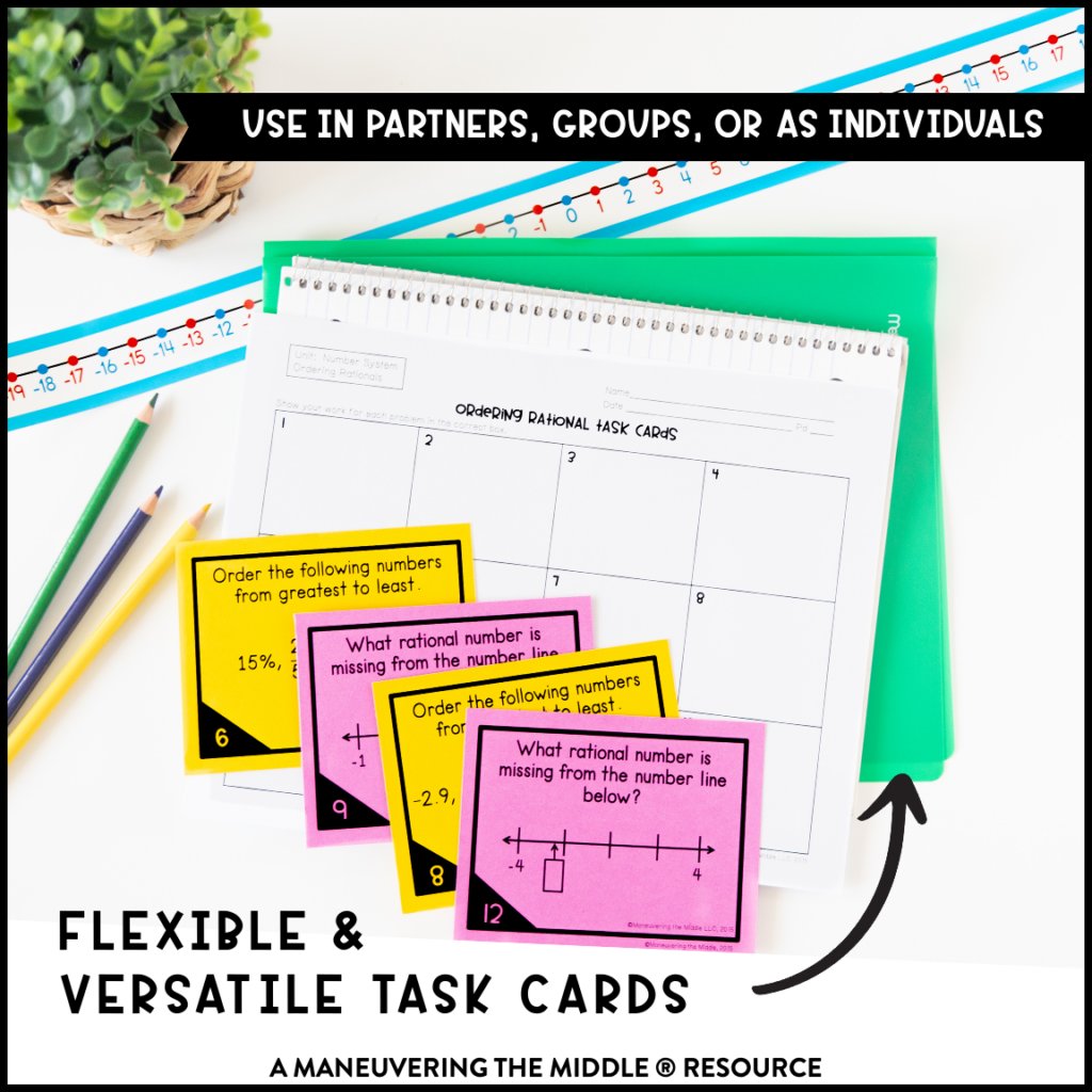 Number System Activity Bundle 6th Grade - Maneuvering the Middle