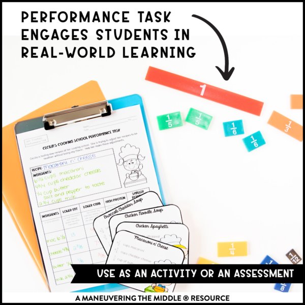 Fraction Operations Activity Bundle 6th Grade - Maneuvering the Middle