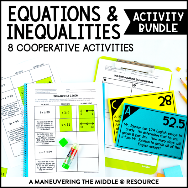Teaching One- and Two-Step Inequalities - Maneuvering the Middle