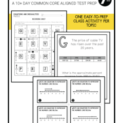 Test Prep Unit 7th Grade CCSS - Maneuvering the Middle