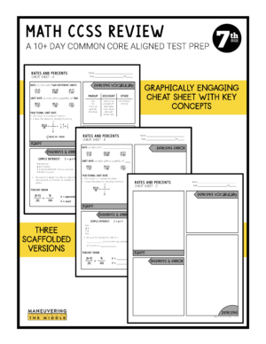 Test Prep Unit 7th Grade CCSS - Maneuvering the Middle