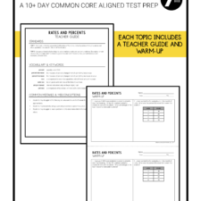 Test Prep Unit 7th Grade CCSS - Maneuvering the Middle