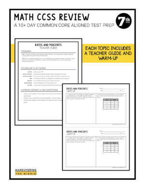 Test Prep Unit 7th Grade CCSS - Maneuvering the Middle