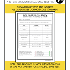 Test Prep Unit 7th Grade CCSS - Maneuvering the Middle