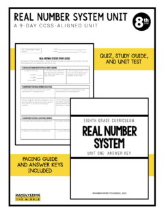 Real Number System Unit 8th Grade CCSS - Maneuvering the Middle