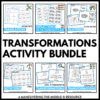 Transformations Activity Bundle 8th Grade - Maneuvering the Middle