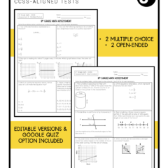 Year-End Assessments 8th Grade CCSS - Maneuvering the Middle