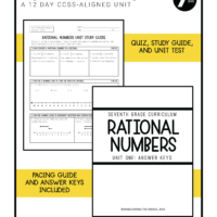 Rational Number Operations Unit 7th Grade CCSS - Maneuvering the Middle