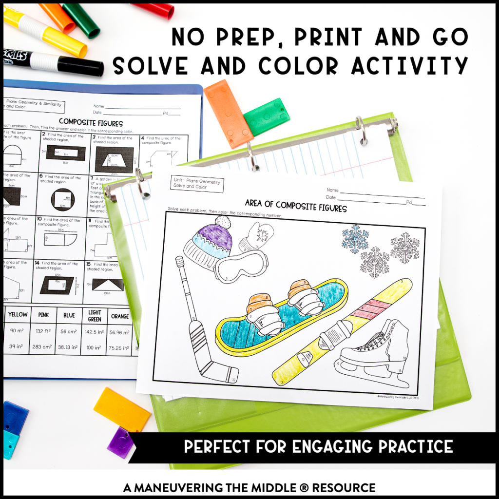 Plane Geometry and Similarity Activity Bundle 7th Grade - Maneuvering ...